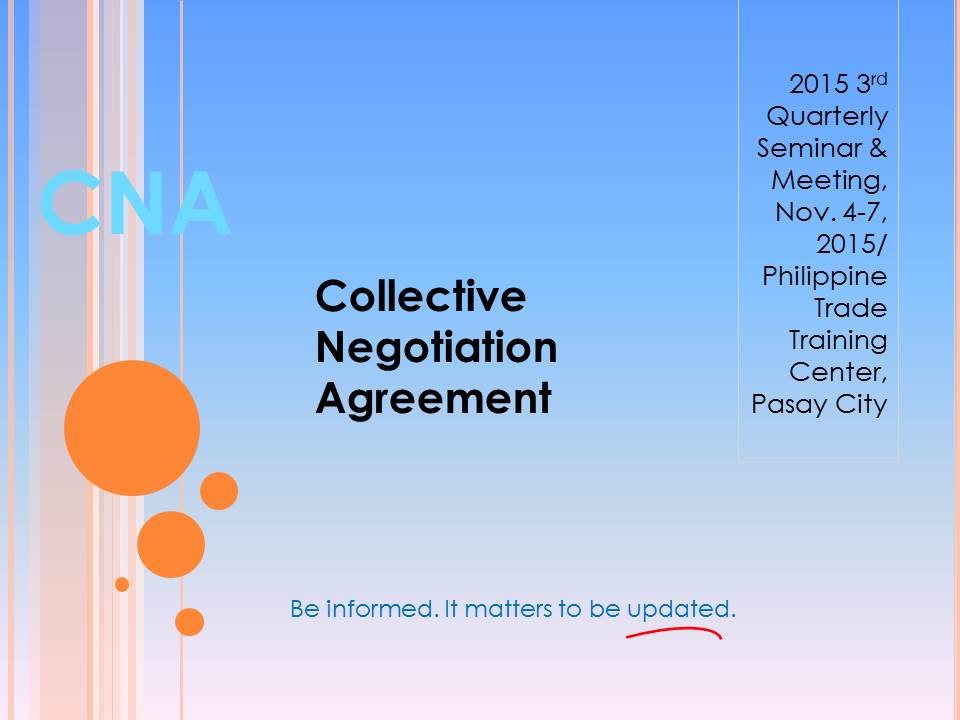 CNA – PHILIPPINE ASSOCIATION FOR GOVERNMENT BUDGET ADMINISTRATION ...