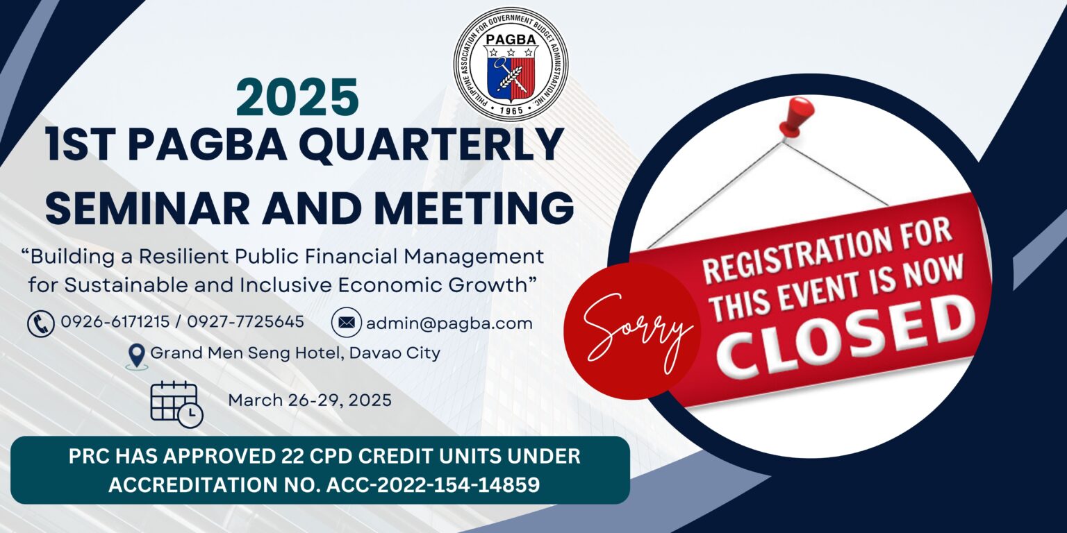 2025 1st PAGBA QUARTERLY SEMINAR AND MEETING – PHILIPPINE ASSOCIATION ...